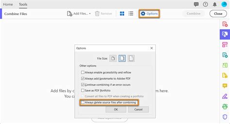 how to print and combine multiple files using acrobat