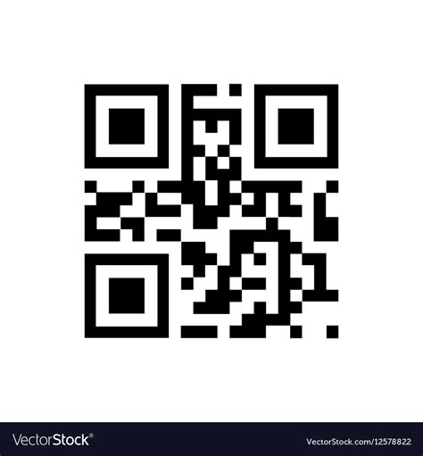 qr code sample for smartphone scanning royalty free vector