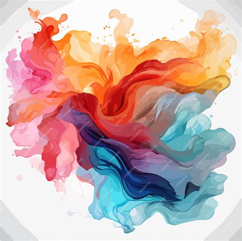 Premium Vector Abstract Colorful Watercolor Splash Background Vector