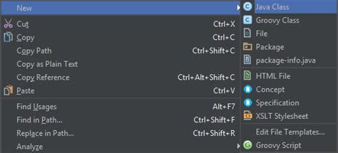 java can t see a custom template in intellij stack