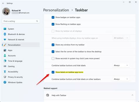 How To Enable Or Disable Labels For Pinned Apps On The Windows 11