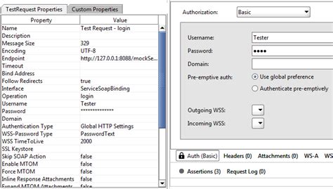how to authenticate soap requests documentation soapui