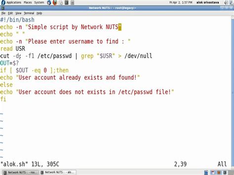 command exit status red hat linux tutorials of linux at networknuts