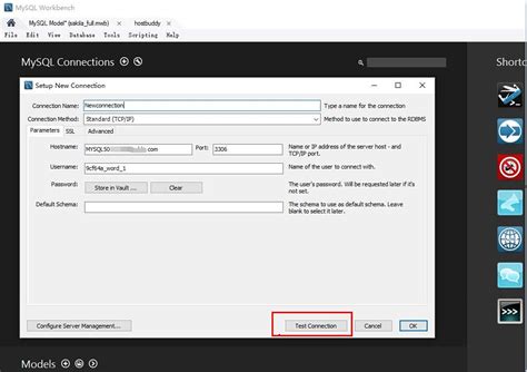 connect to mysql with mysql workbench