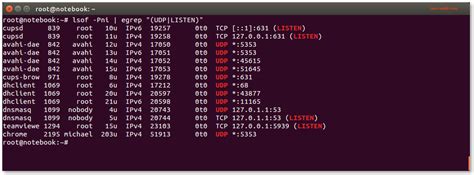 linux which port used by process