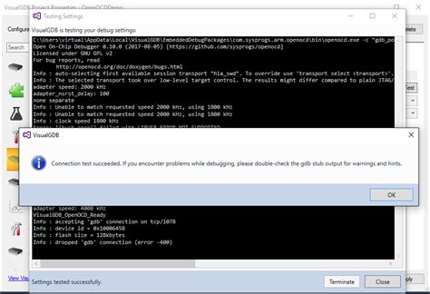 configuring openocd for jtag debugging visualgdb tutorials