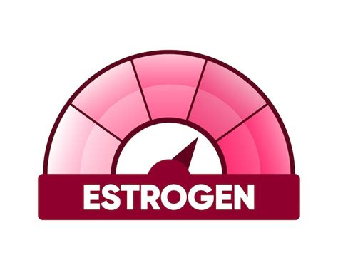 Premium Vector Meter Of Estrogen Hormone Level Measuring Scale