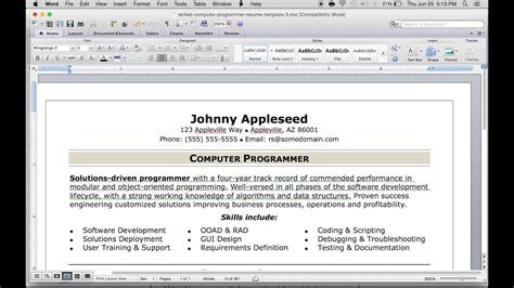 how to make a computer programmer resume samples youtube