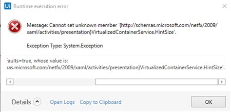 runtime execution error help uipath community forum