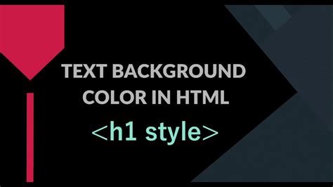 how to add background color to a text in html without css html