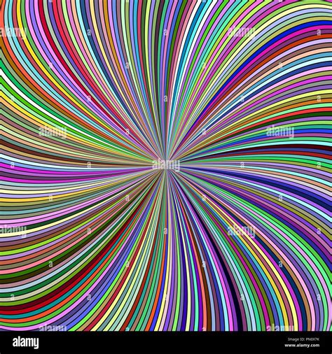 Colorful Abstract Psychedelic Striped Vortex Background Design From
