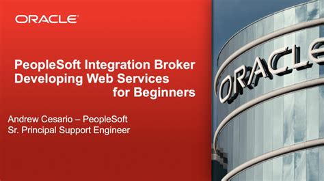 peoplesoft integration broker developing web service integration for
