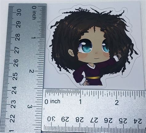 Gacha Beautiful Afro Girl Gacha Life Art Vinyl Sticker Etsy