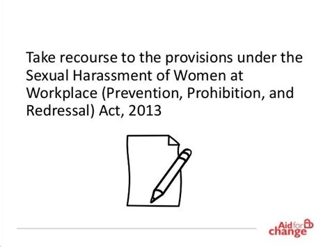 Prevention Of Sexual Harassment At Workplace Act