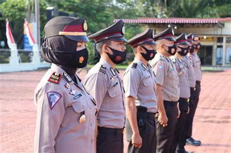 Kapolres Nagan Raya Pimpin Upacara Kenaikan Pangkat Personel Tmt 1 Juli