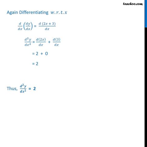 Ex 5 7 1 Find Second Order Derivatives Of X2 3x 2