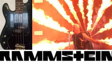 Rammstein Rammstein Bass Cover Youtube