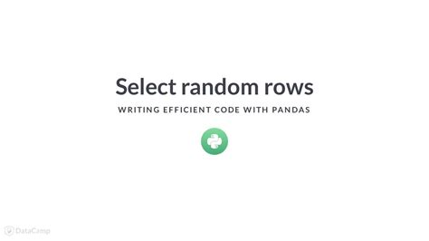 python tutorial select random rows youtube