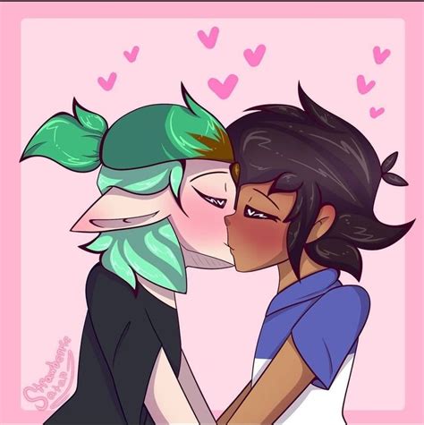 Luz And Amity Kissing 💘 In 2021 Owl House Luz And Amity The Owl