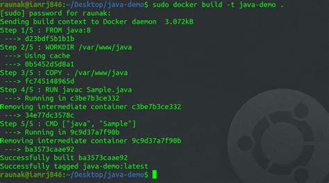 how to create a java docker container geeksforgeeks