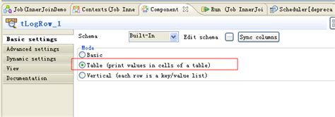 doing an inner join using a tmap component