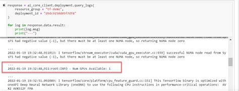 use pre trained tensorflow models with a gpu in sap ai core tutorials
