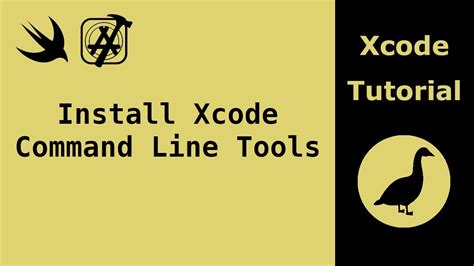 xcode tutorial install uninstall xcode command line tools xcode