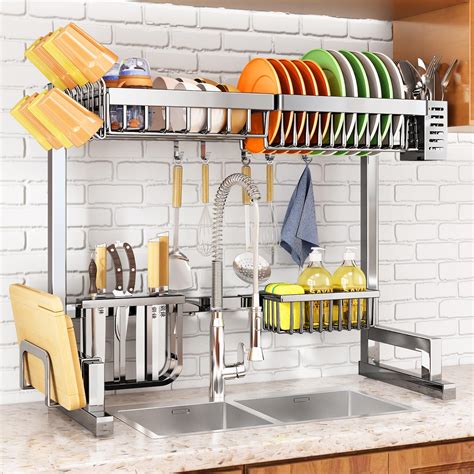 Parts Only Over The Sink Dish Drying Rack Full Stainless Steel