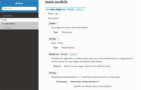 kivy python sphinx remove external modules documentation stack