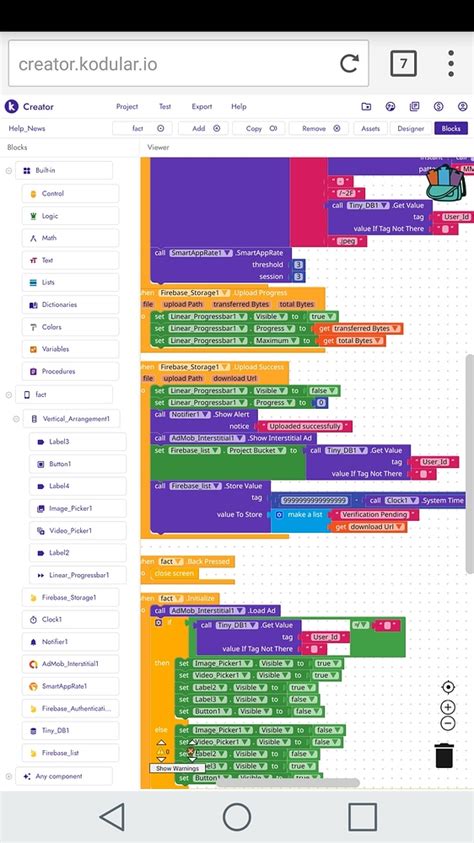 refresh firebase tag list discuss kodular community