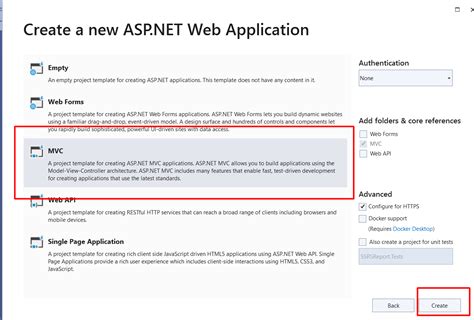 create and display ssrs report in asp mvc