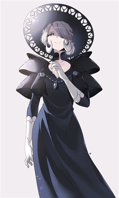 Safebooru 1girl Absurdres Arm At Side Black Dress Black Headwear