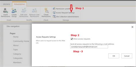 sharepoint access requests and invitations link missing in sharepoint