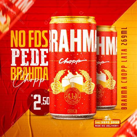 No Fds Pede Brahma Social Media Psd Editável Zip Propaganda De