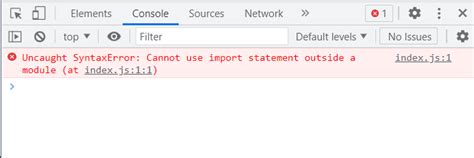 javascript uncaught syntaxerror cannot use import statement outside