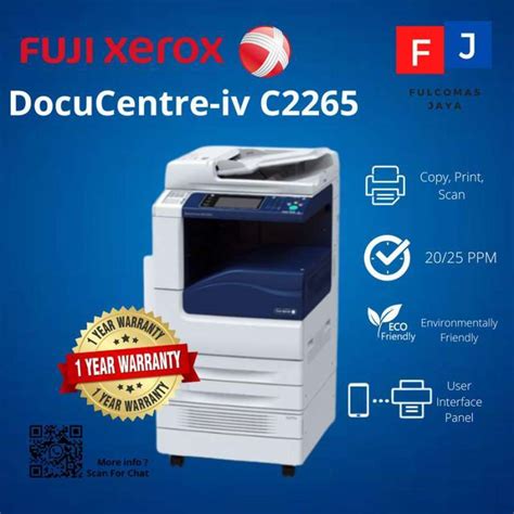 Jual Fuji Xerox Docucentre Iv C2265 Mesin Fotocopy A3 Fotokopi Di