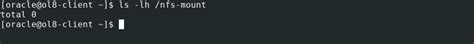create an nfs server on oracle linux