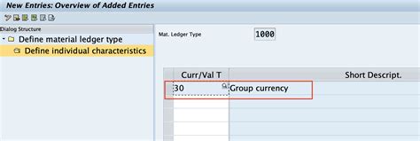 assign currency types and define material ledger types in sap s4 hana