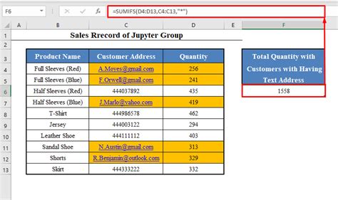 sum if a cell contains text in excel 6 suitable formulas exceldemy