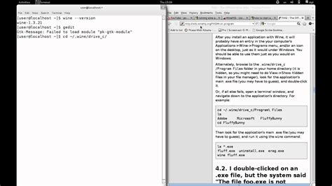 running wine debug to sort out why picasa 3 8 is not starting on fedora