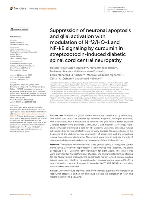 Pdf Suppression Of Neuronal Apoptosis And Glial Activation With