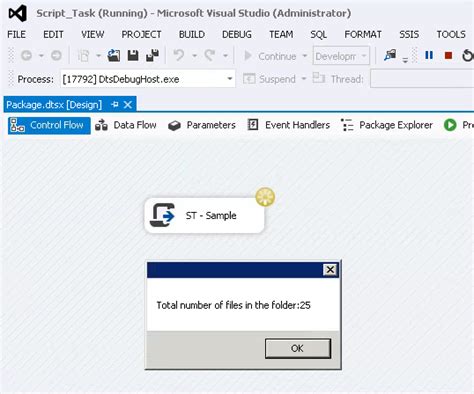 script task debugging in sql server integration services ssis