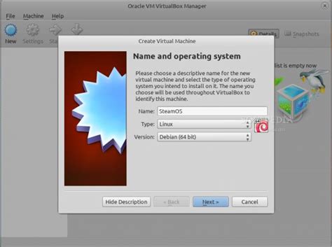 how to install steamos in virtualbox