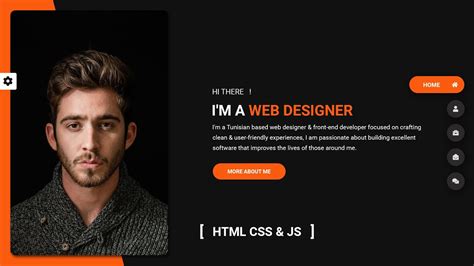responsive personal portfolio website using html css