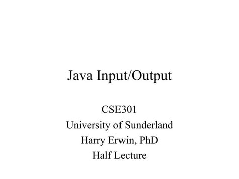 ppt java input output powerpoint presentation free download id 5787263