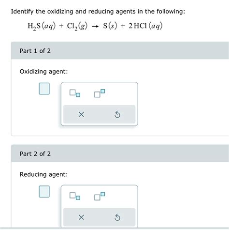 Solved Identify The Oxidizing And Reducing Agents In The