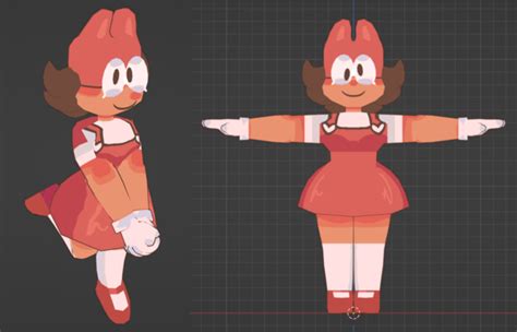 Mental Illness Heres A Stylized Noisette 3d Model I Made For Myself