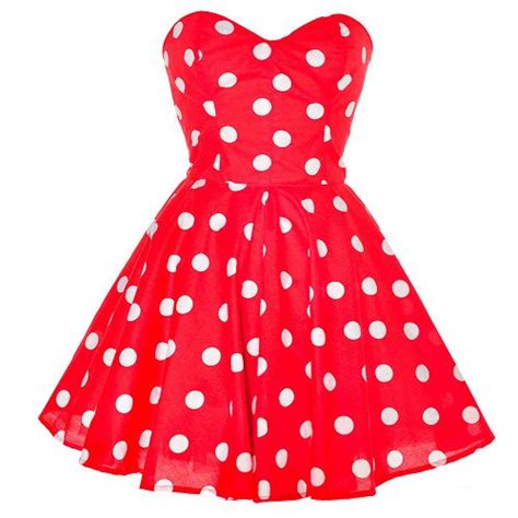 Red Polka Dot Party Dress On Luulla