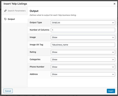 generate dynamic elements yelp business listings wp zinc