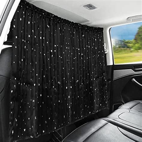 Set Of 3 Car Privacy Curtains 95 Light Blocking Fabric